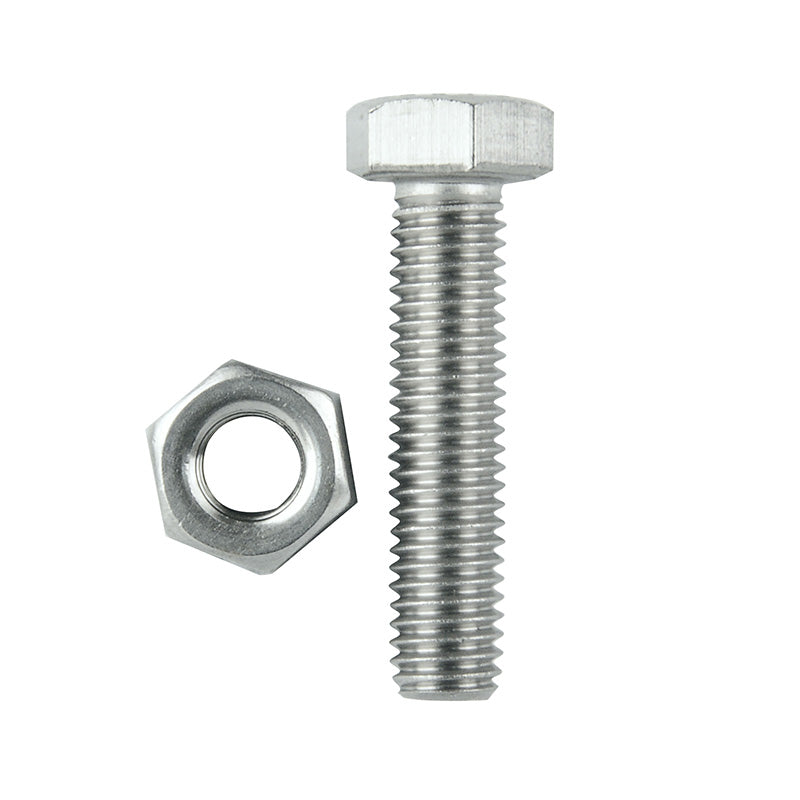 M16 x50 BZP HT Bolt/Nuts – thefixingcompany